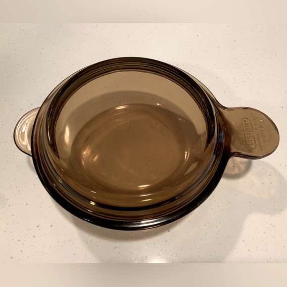 Corningware | Dining | Vintage Corning Visions Amber Large Grab It Go ...